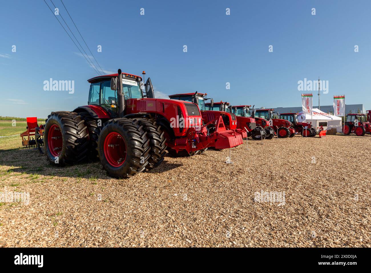 Russia, Republic of Tatarstan, Kazan - July, 2022: Red modern powerful ...
