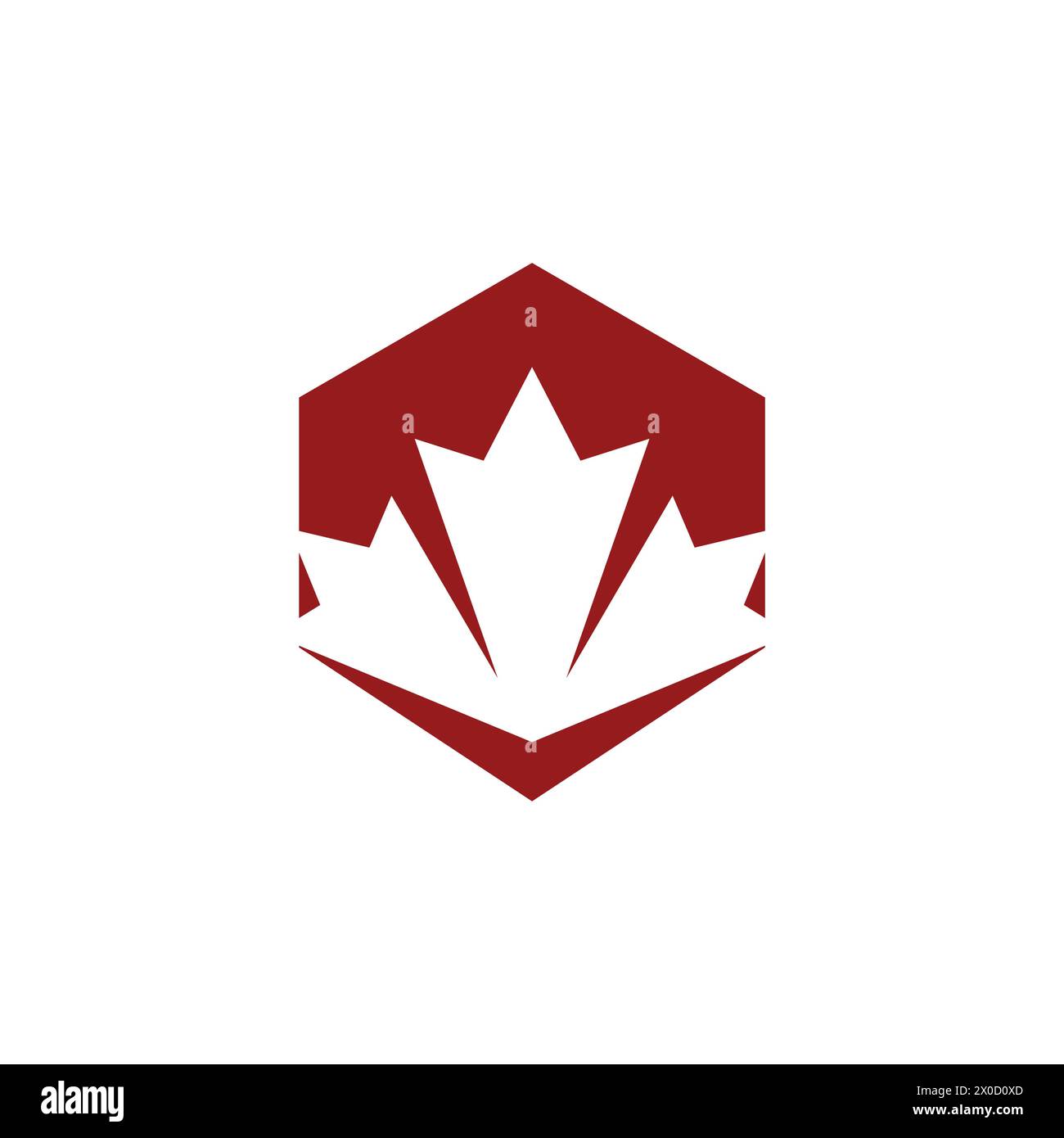 Maple Hexagon Logo. maple icon vector Stock Vector Image & Art - Alamy