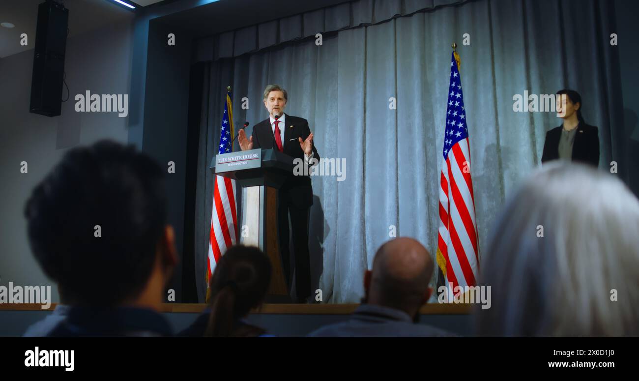 Presidential of USA candidate delivers campaign speech, answers ...