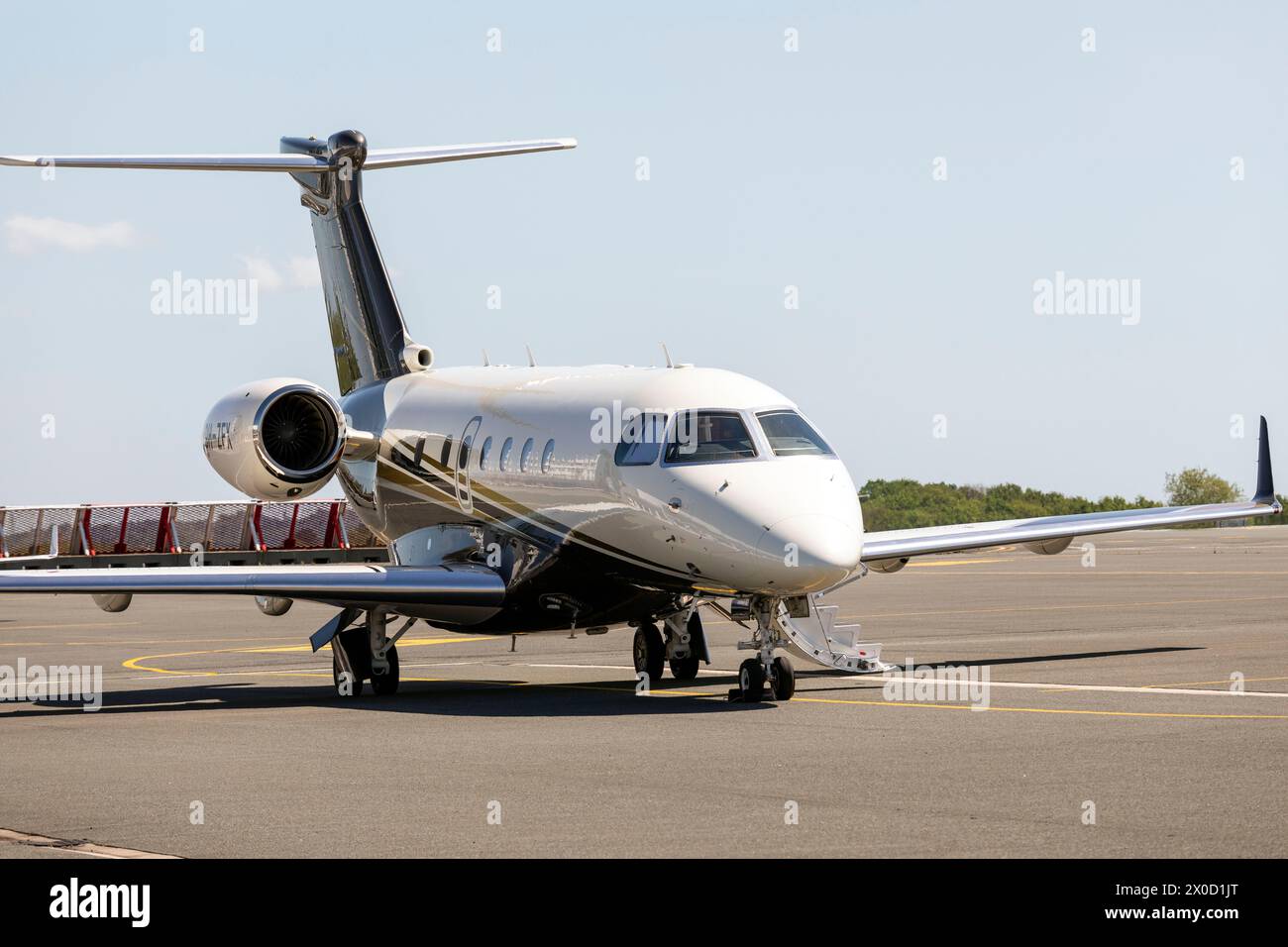 Embraer Legacy 500 at Biarritz airport, France Stock Photo - Alamy