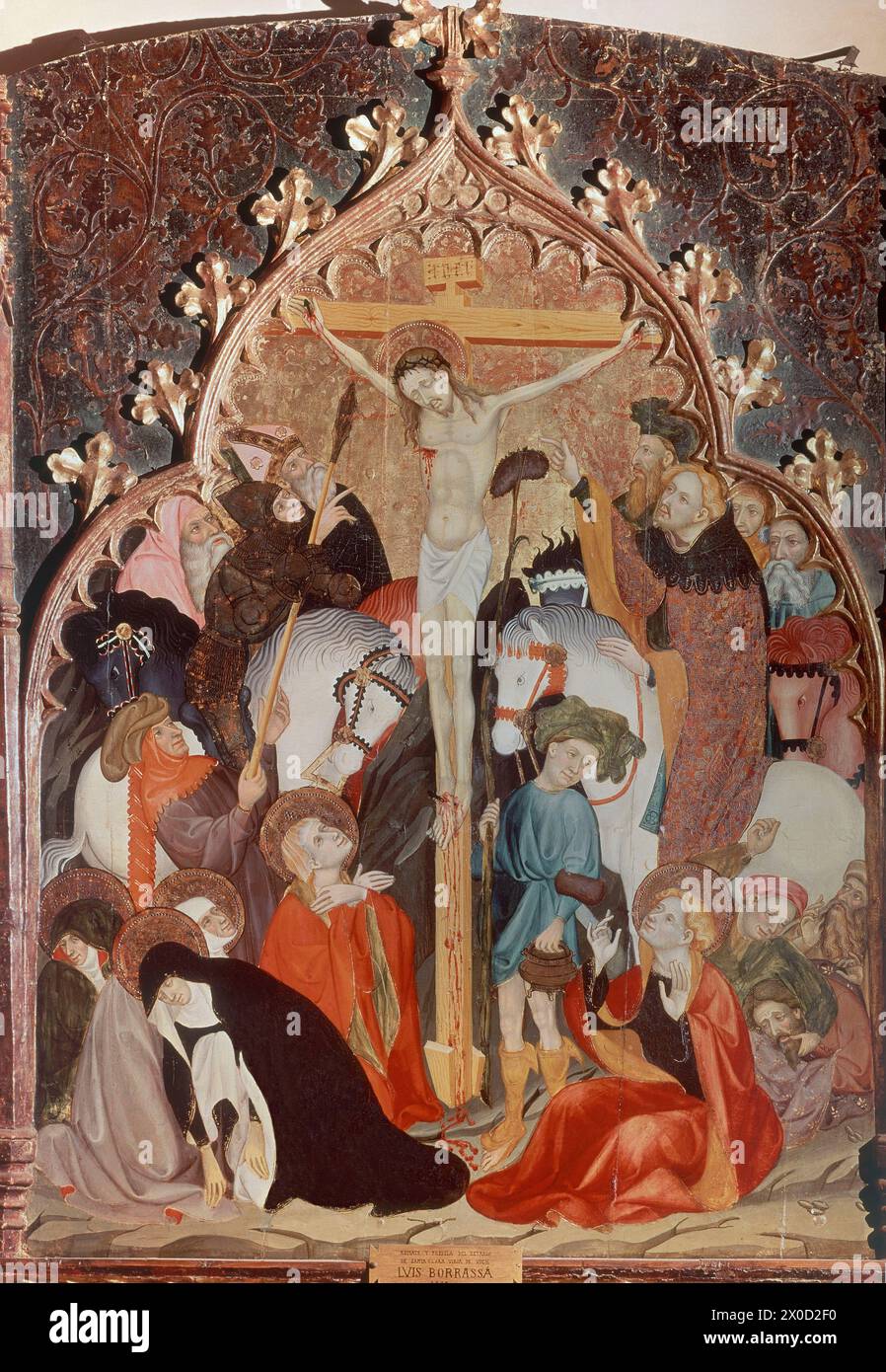 RETABLO DE SANTA CLARA - 1414 - CRUCIFIXION DE JESUCRISTO - PINTURA ...