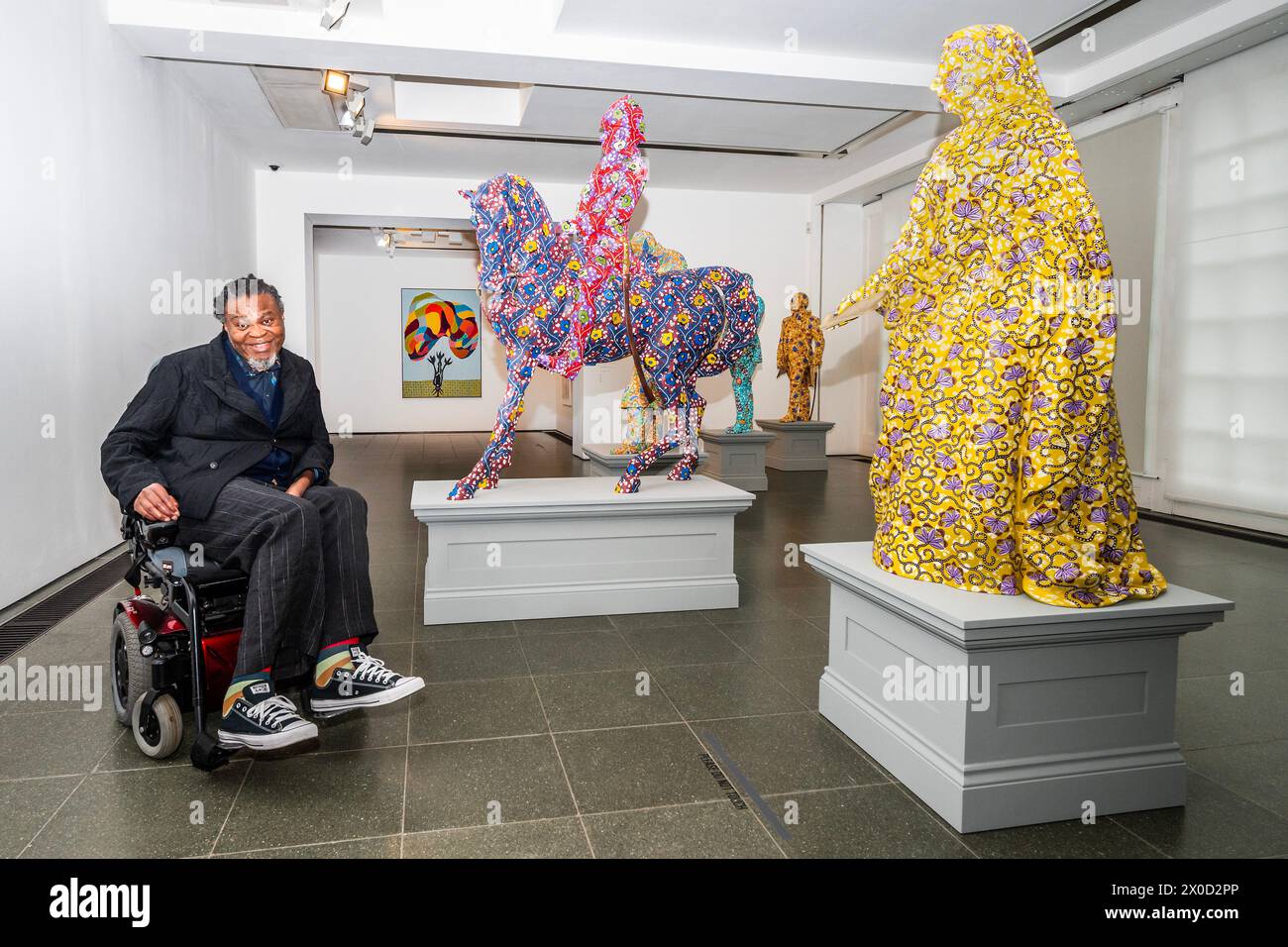 London, UK. 11th Apr, 2024. Yinka Shonibare with Decolonised Structures ...