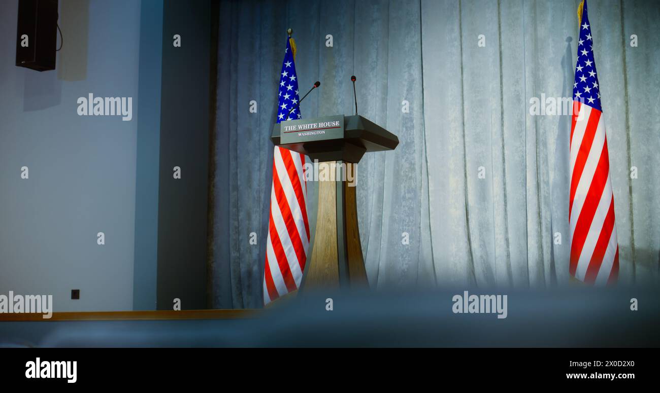 President podium white house hi-res stock photography and images - Alamy
