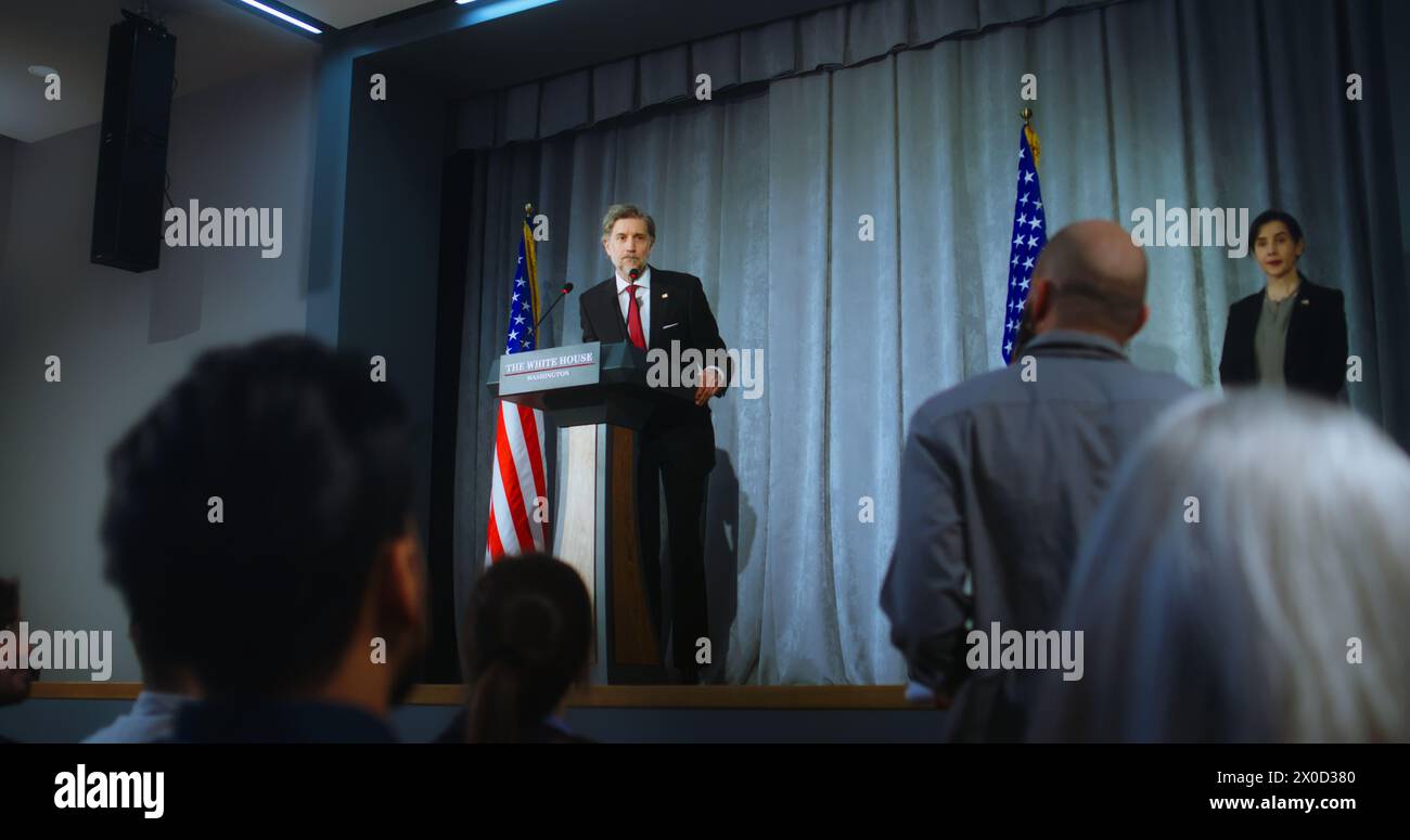 Presidential of USA candidate delivers campaign speech, answers ...