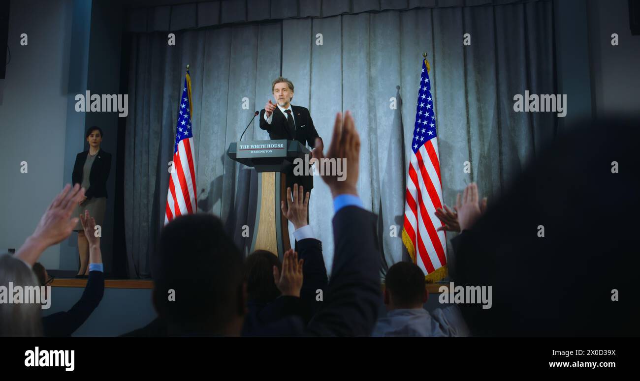 Presidential of USA candidate delivers campaign speech, answers ...