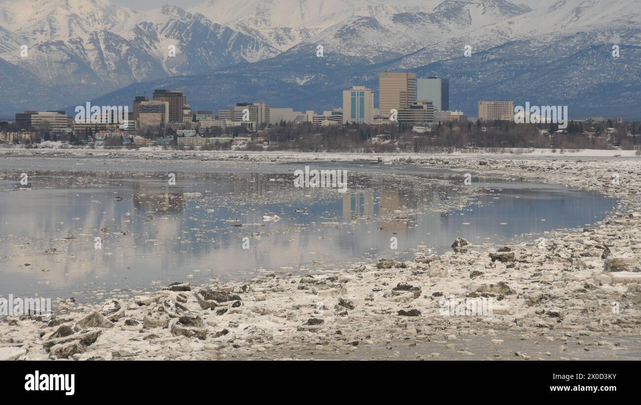 Anchorage in Early Spring Stock Photo - Alamy