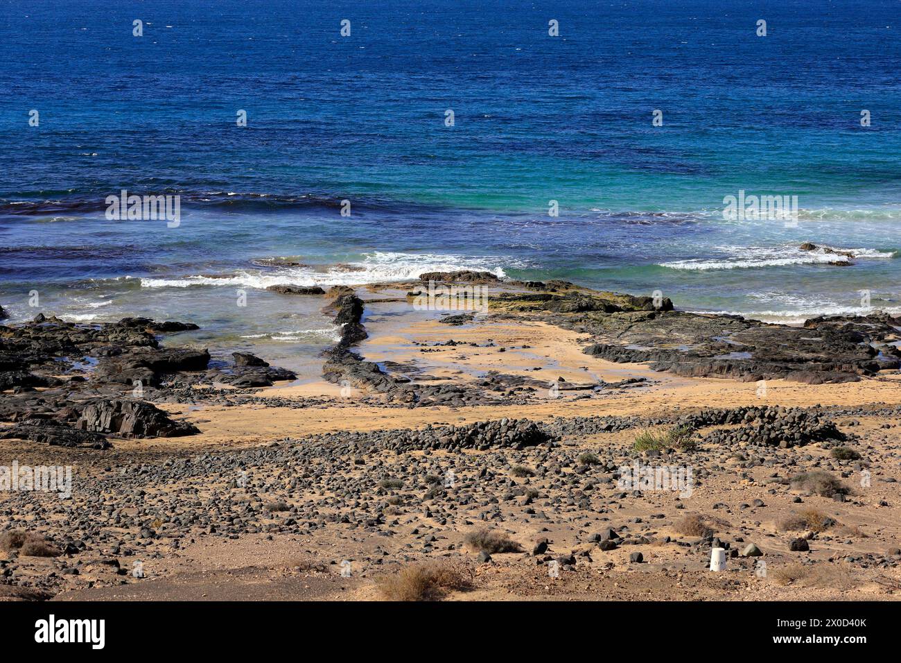Atlantic, rock pools, El Cotillo, Fuerteventura. Taken February 2024 ...