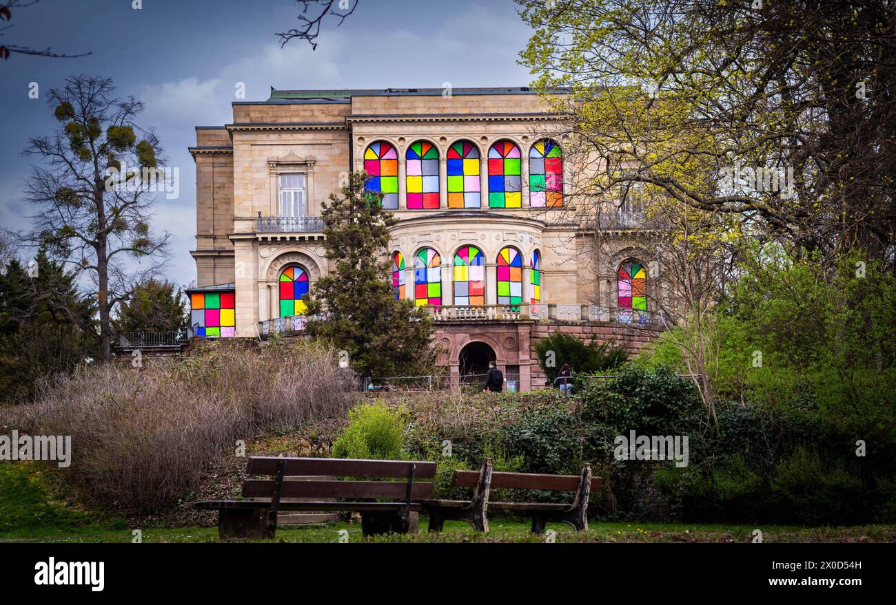 Stuttgart-Ost 20240317 Villa Berg mit Park temporäres Kunstprojekt ...