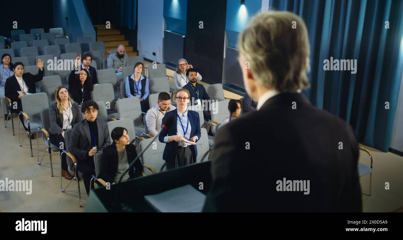Back view politician activist hi-res stock photography and images - Alamy