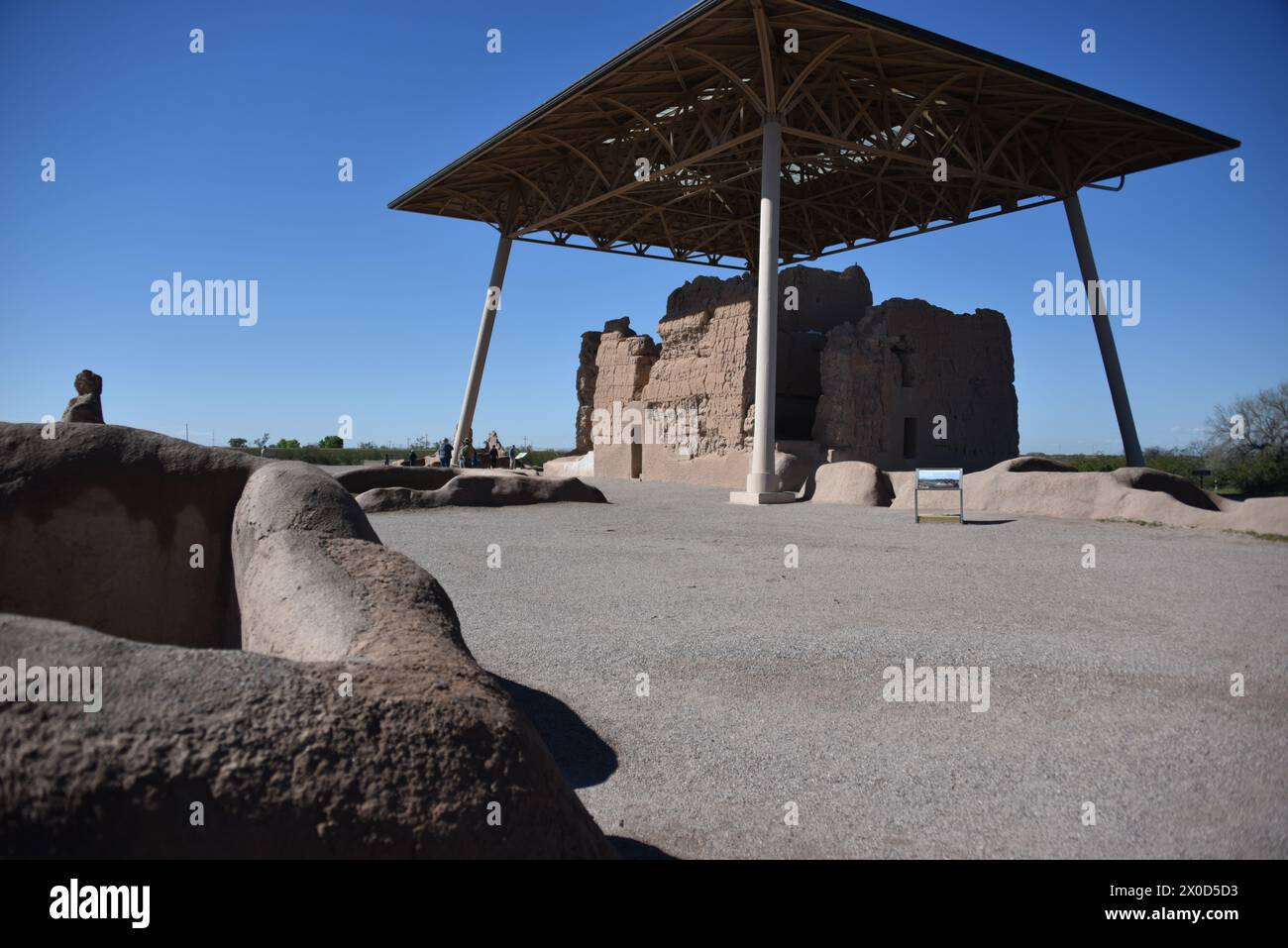 Coolidge, AZ., U.S.A., 3/16/2024. Casa Grande Ruins National Monument ...