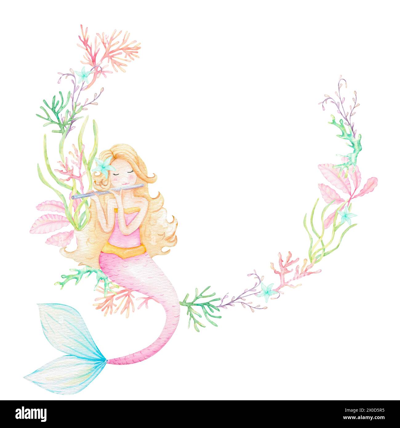 Mermaid border hi-res stock photography and images - Alamy