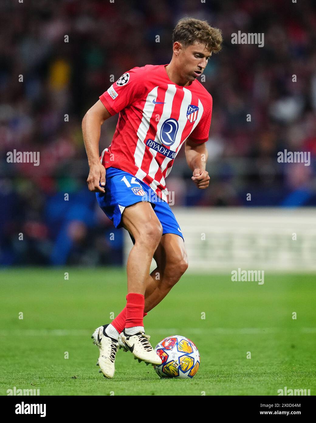 Madrid, Spain. 10th Apr, 2024. Marcos Llorente of Atletico de Madrid ...