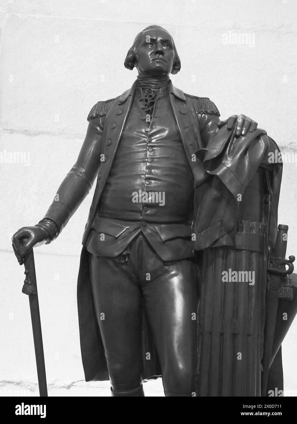 George Washington statue on display at monument DC USA Stock Photo - Alamy