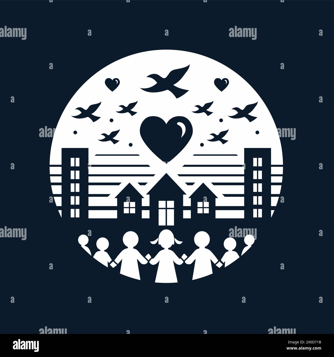 Non profit logo template hi-res stock photography and images - Alamy