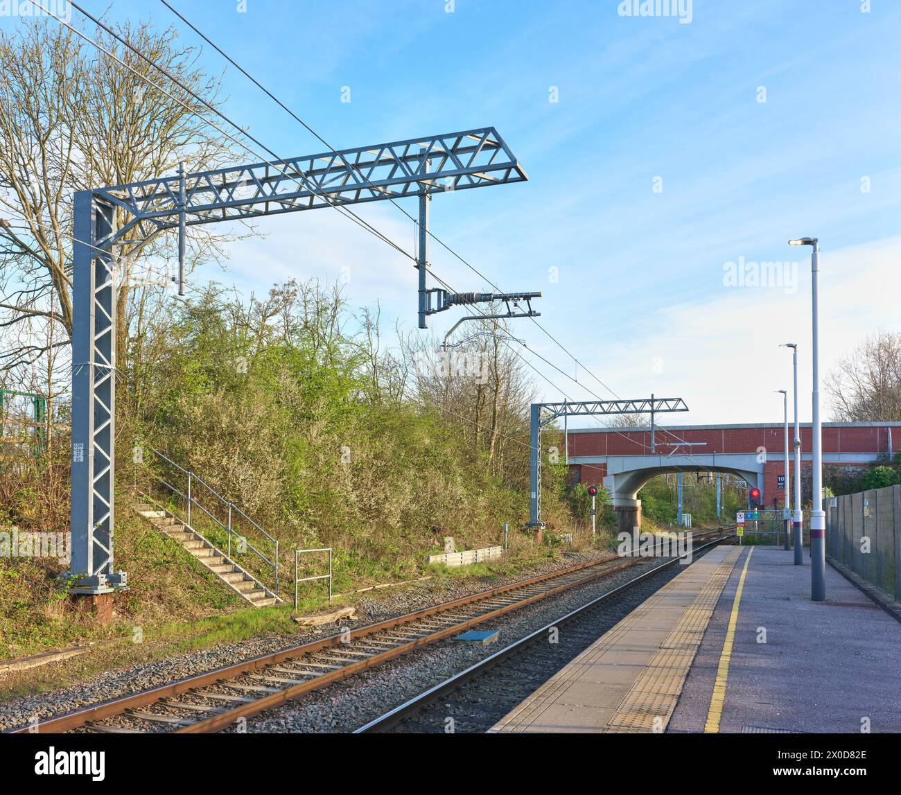 Rail station at Corby, England Stock Photo - Alamy