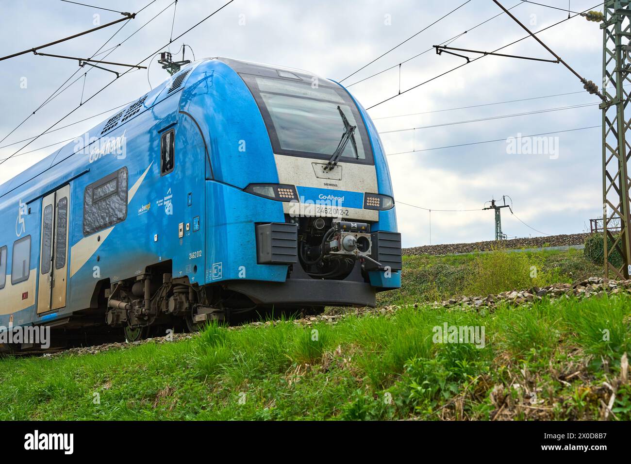 Augsburg, Bavaria, Germany - April 11, 2024: Regional train Go Ahead ...