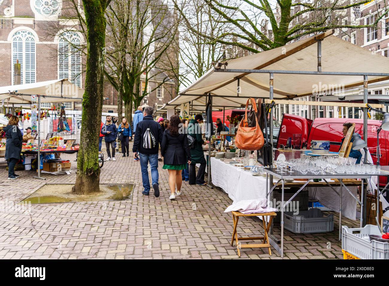 Noordermarkt street market, Amsterdam, Netherlands Stock Photo - Alamy