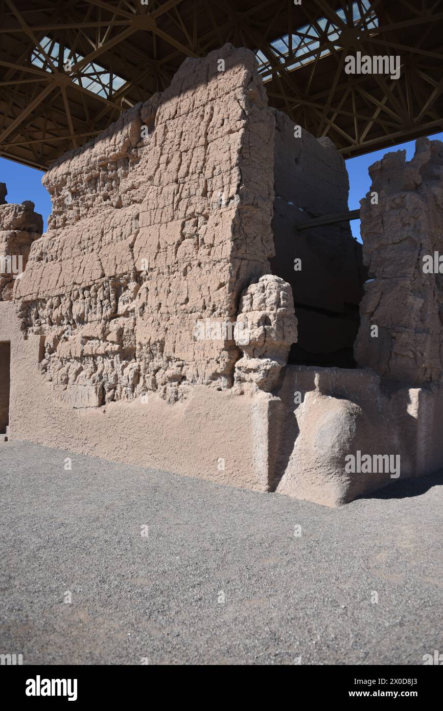 Coolidge, AZ., U.S.A., 3/16/2024. Casa Grande Ruins National Monument ...