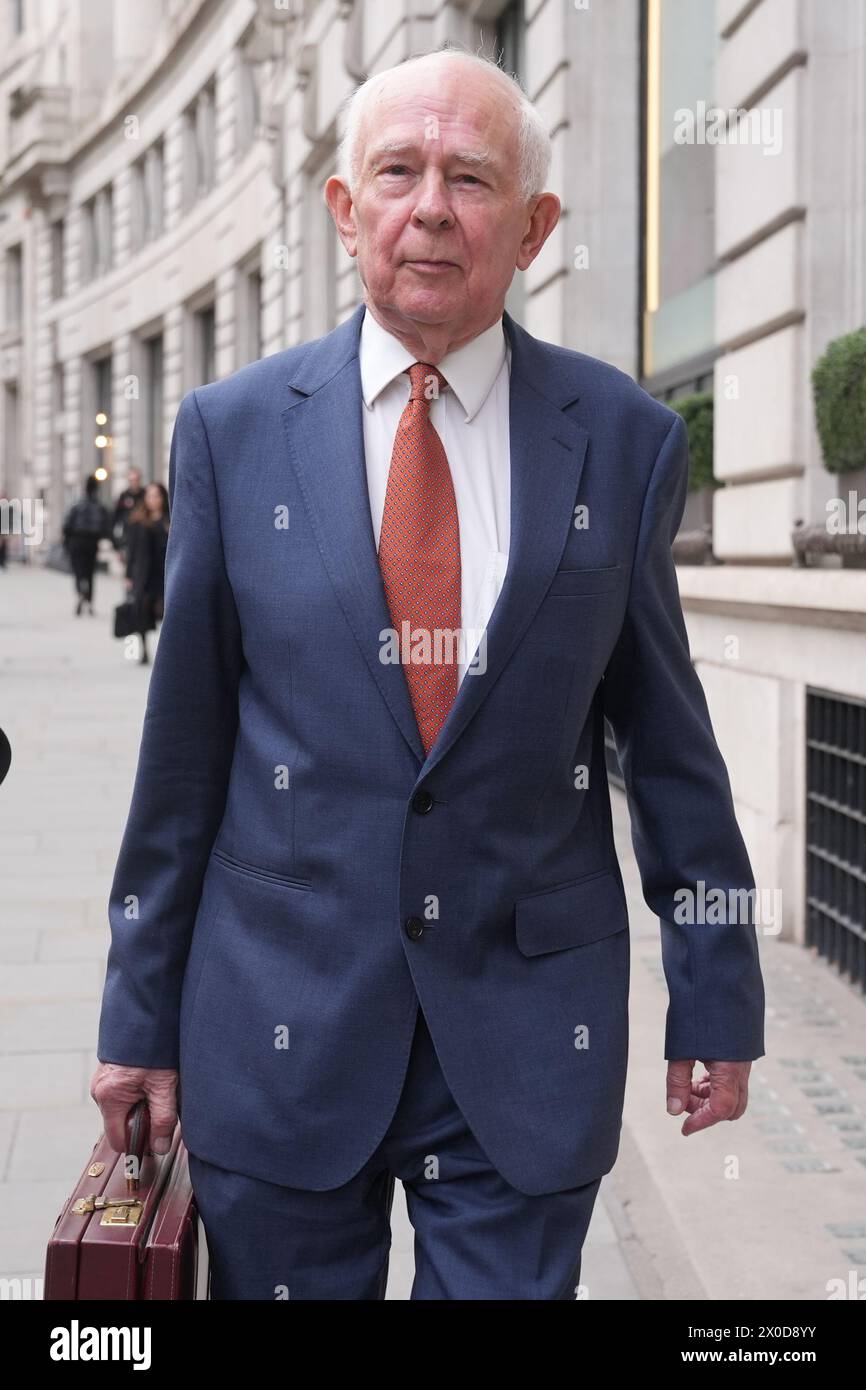 Former Chair of Post Office Ltd Sir Michael Hodgkinson leaves after ...