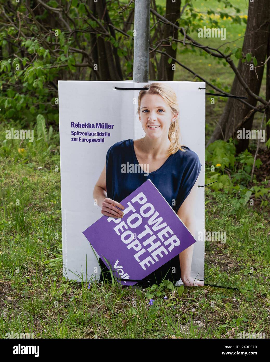 Muenchen GER, Themenbild, Wahlplakat zur Europawahl in Deutschland 2024 ...