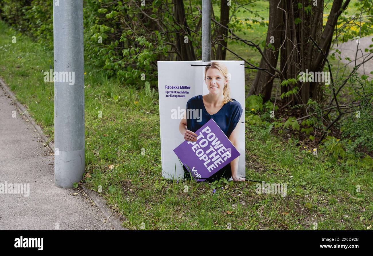 Muenchen GER, Themenbild, Wahlplakat zur Europawahl in Deutschland 2024 ...