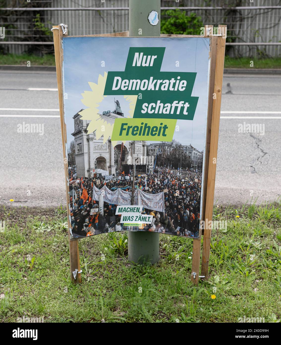 Muenchen GER, Themenbild, Wahlplakat zur Europawahl in Deutschland 2024 ...