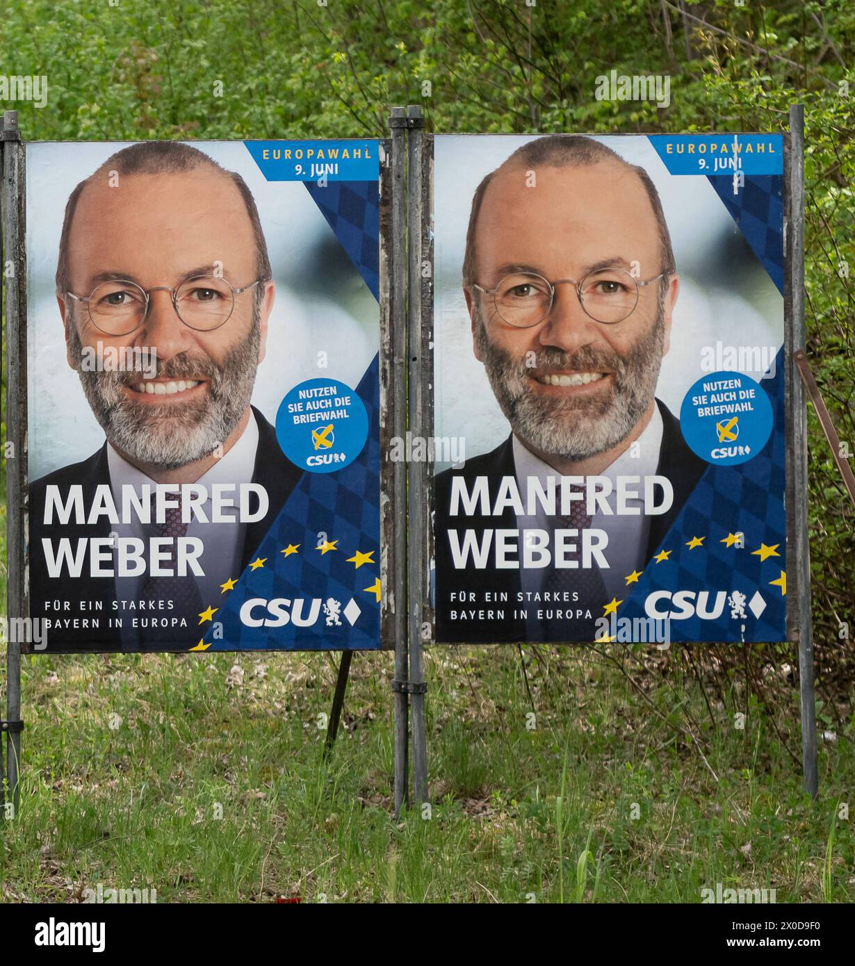 Muenchen GER, Themenbild, Wahlplakat zur Europawahl in Deutschland 2024 ...