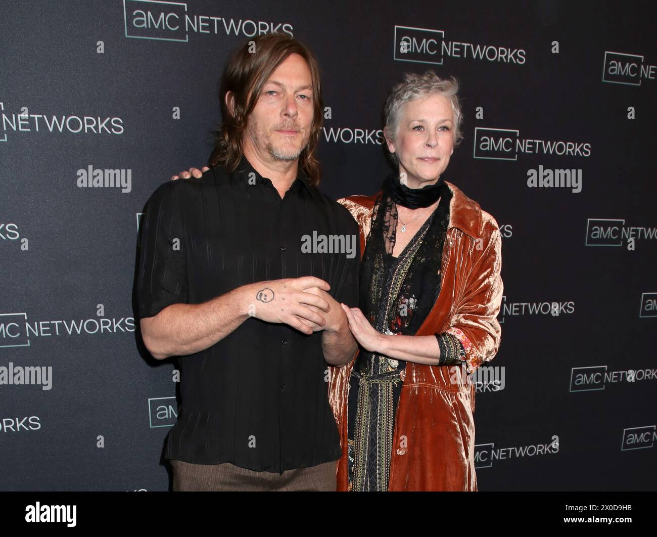 New York City, USA. 10th Apr, 2024. Norman Reedus and Melissa McBride ...