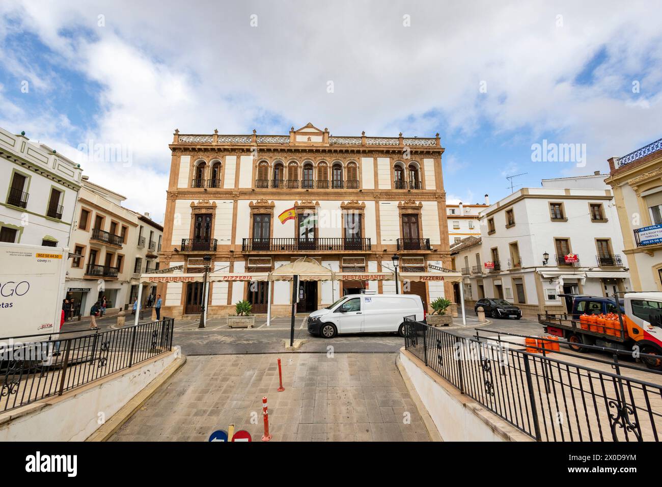 Ronda, Spain - October 20, 2023: Typical streets of Ronda village with ...