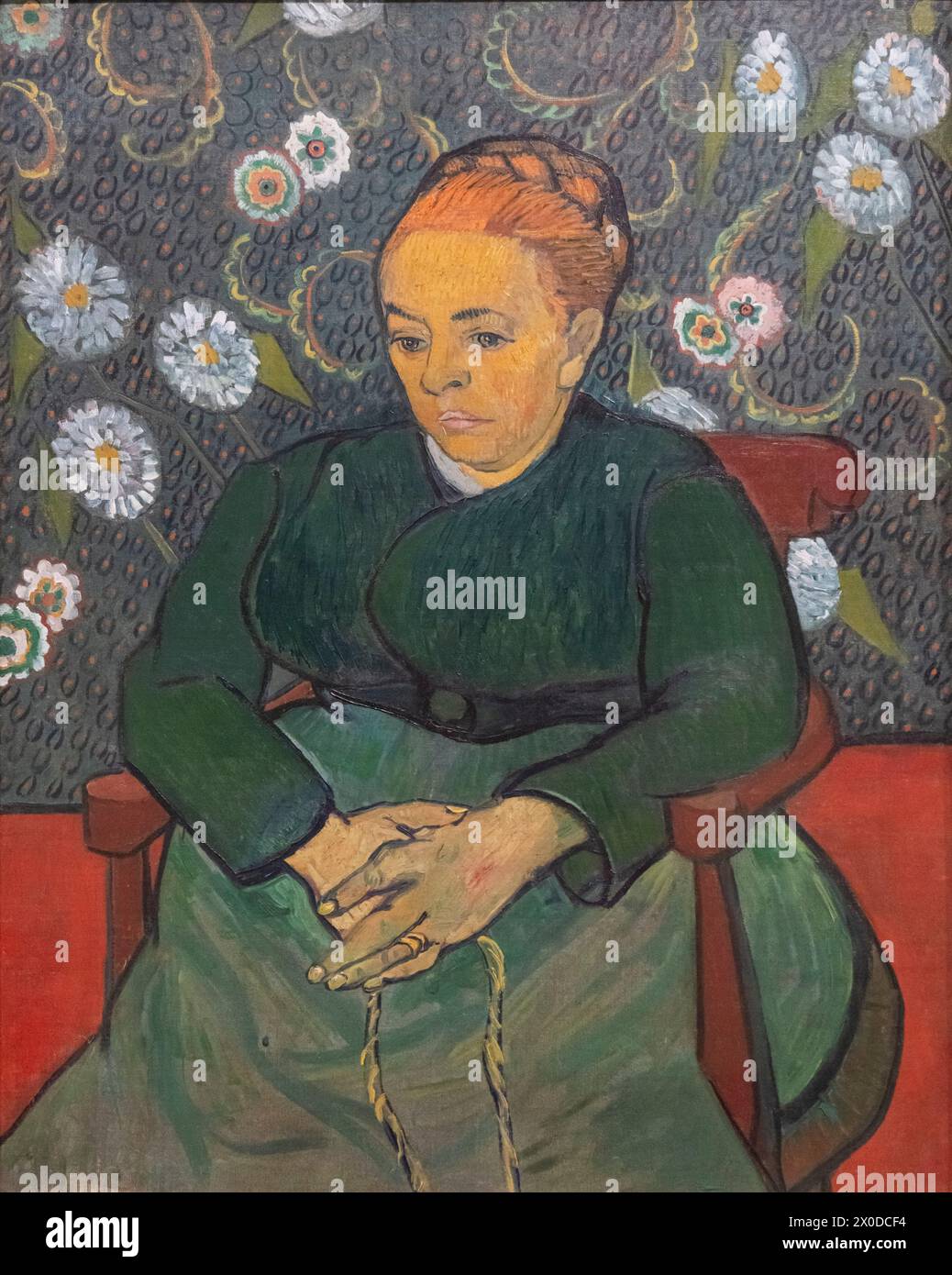 Vincent Van Gogh, Augustine Roulin (La berceuse) 1889, oil on canvas ...