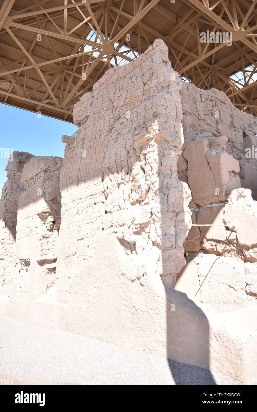 Coolidge, AZ., U.S.A., 3/16/2024. Casa Grande Ruins National Monument ...