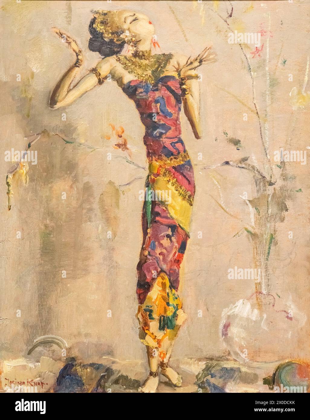 Josina Knap, Javanese Dancer, 1933, oil on cardboard, Amsterdam ...