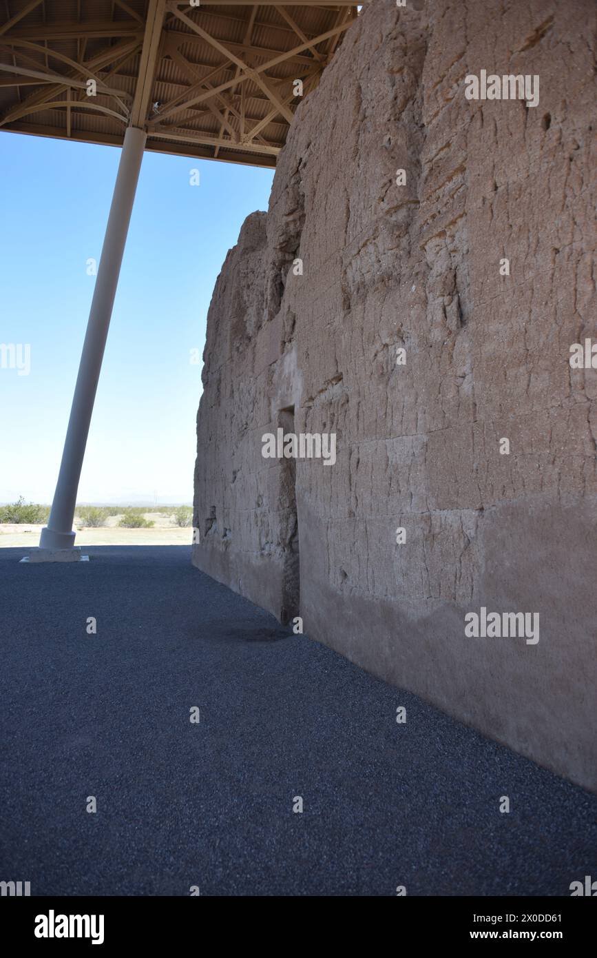 Coolidge, AZ., U.S.A., 3/16/2024. Casa Grande Ruins National Monument ...