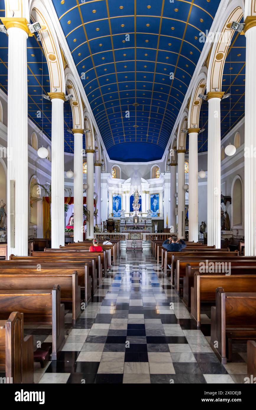 Interior of Our lady of Soltitude catholic church in baroque style the ...