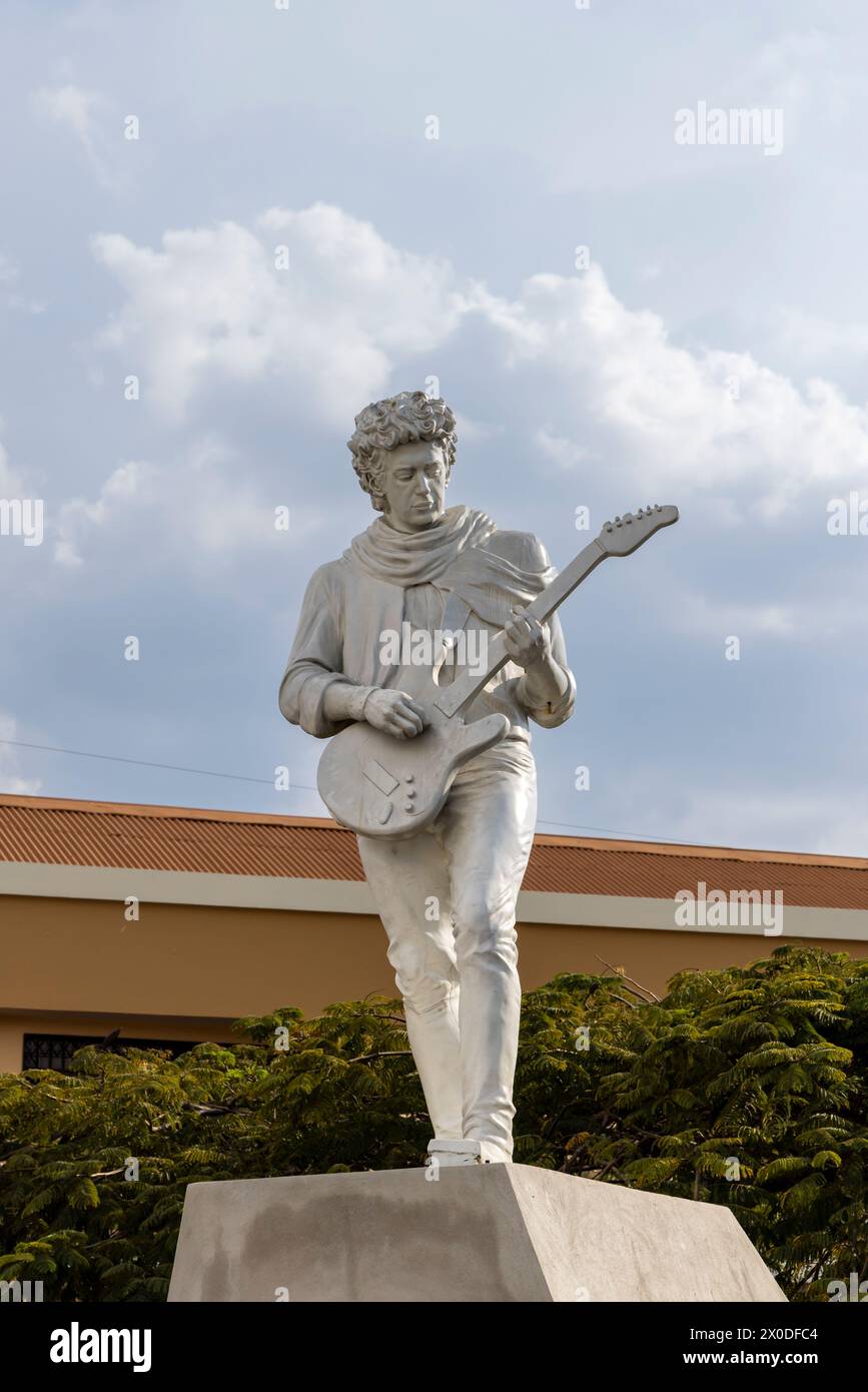 San Jose, Costa Rica -March 7, 2024: Homage of Argentine musician ...