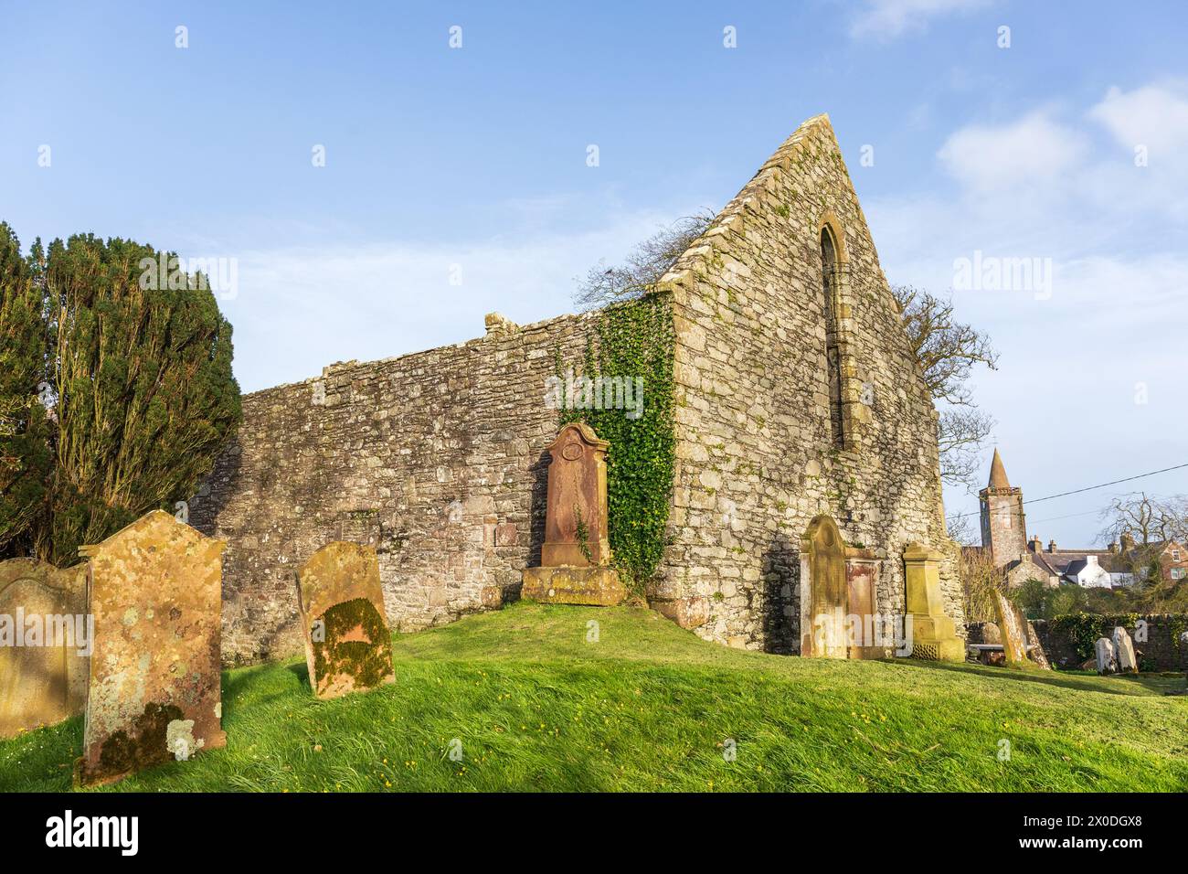 West end of Whithorn Priory, Whithorn, Dumfries and Galloway, Scotland ...