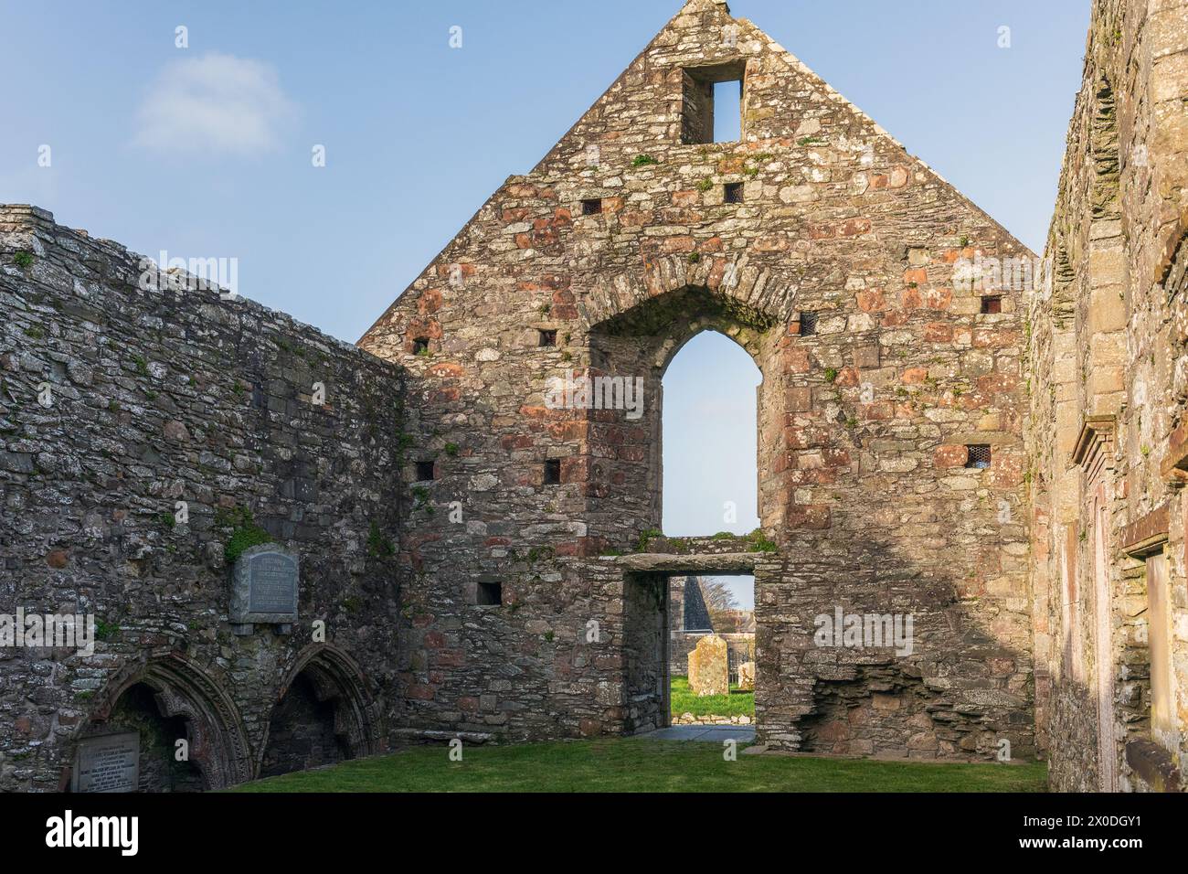 Interior of Whithorn Priory, Whithorn, Dumfries and Galloway, Scotland ...