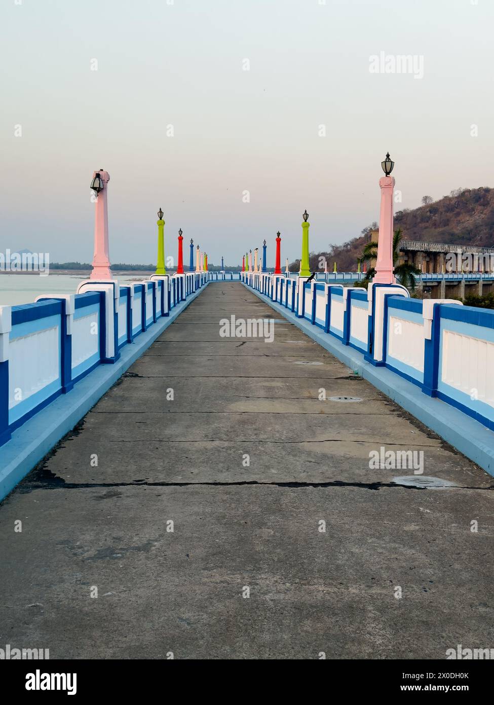 View of the Sathanur dam. Sathanur Dam is one of the major dams in ...