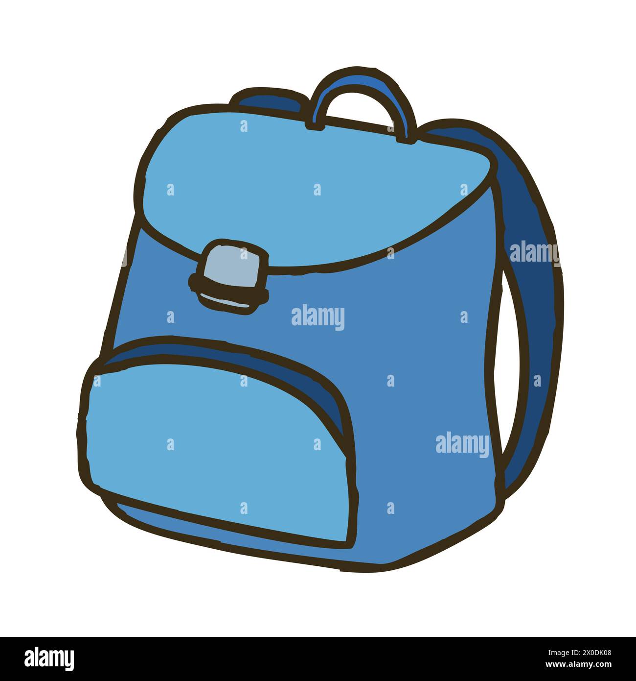 Blue travel hand bag Stock Vector Images - Alamy