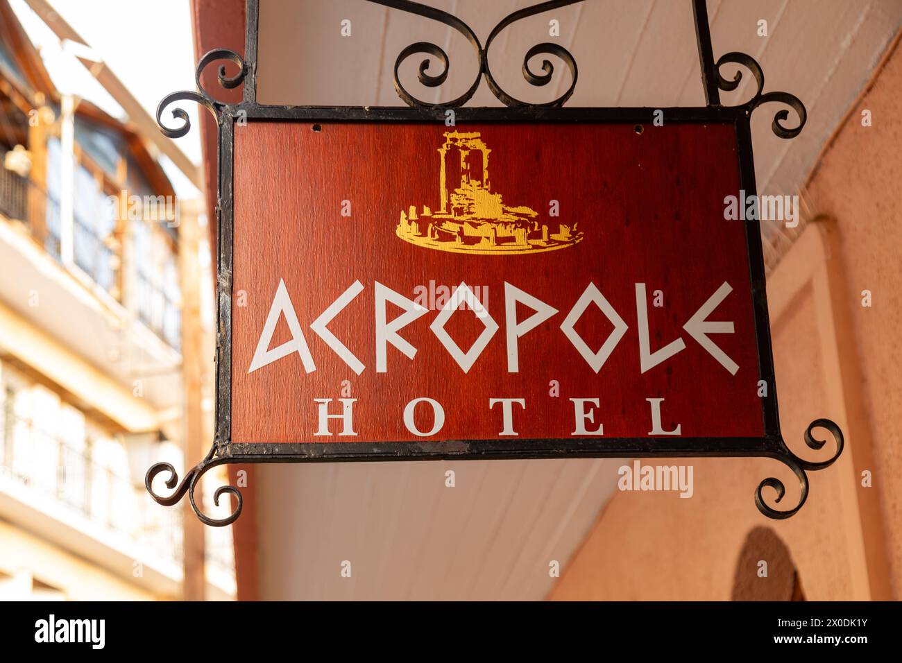 Acropole Hotel, Delphi, Greece, Europe Stock Photo - Alamy