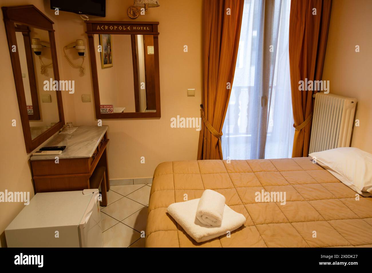 Guestroom at the Acropole Hotel, Delphi, Greece, Europe Stock Photo - Alamy