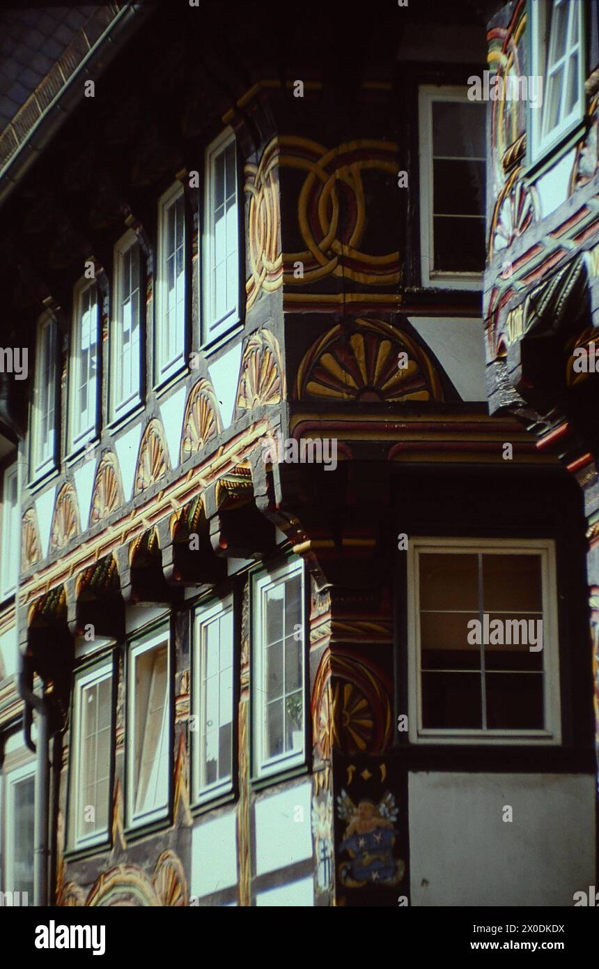 Blick aufe eine historische Fachwerkfassade Bad Gandersheim ...