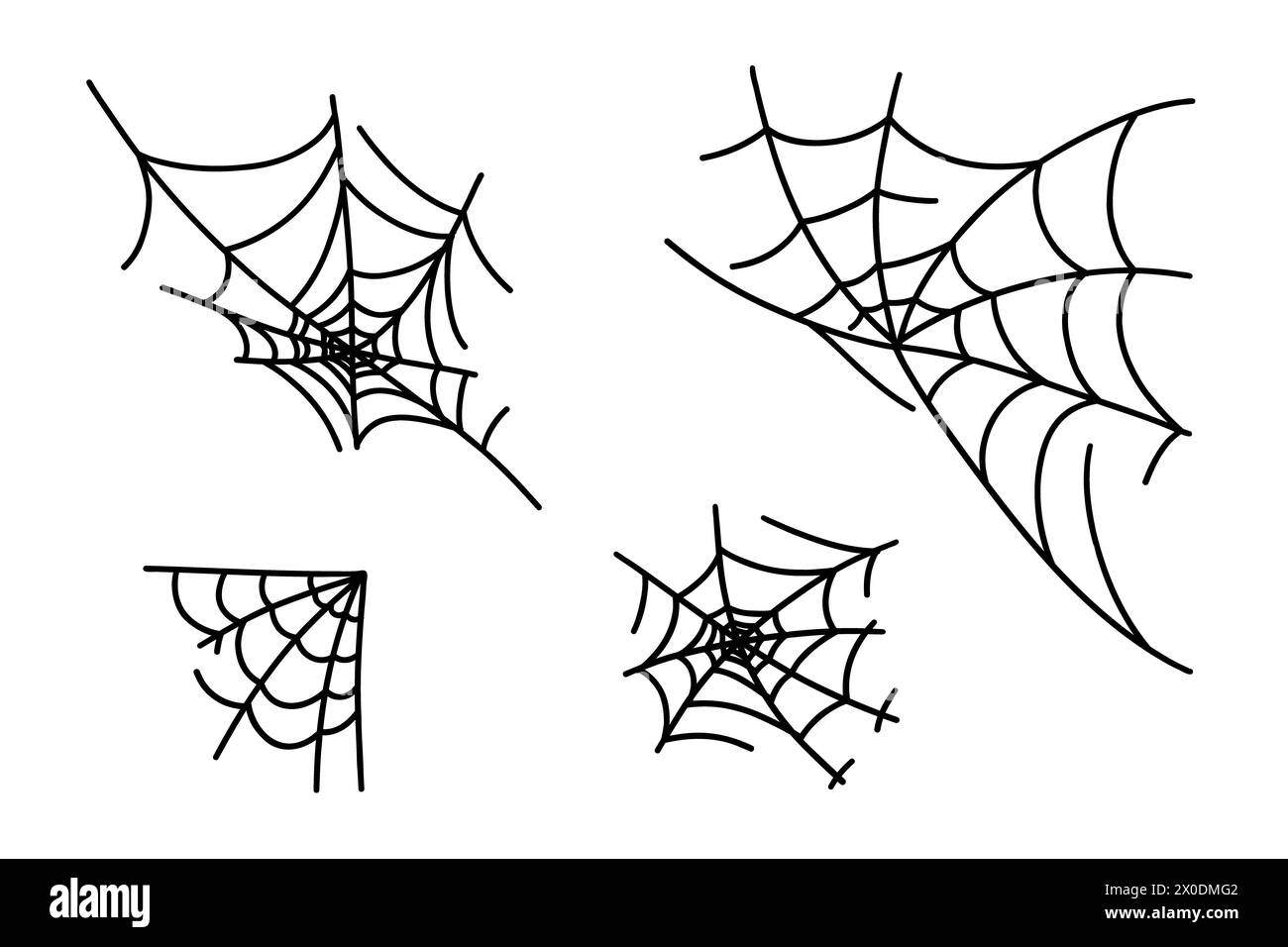 Set of web simple hand drawn vector outline illustration doodle fantasy ...