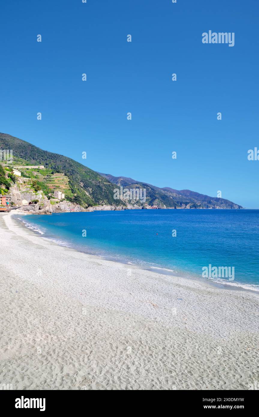 Beach of Monterosso al Mare in Cinque Terre,italian Riviera,Liguria ...