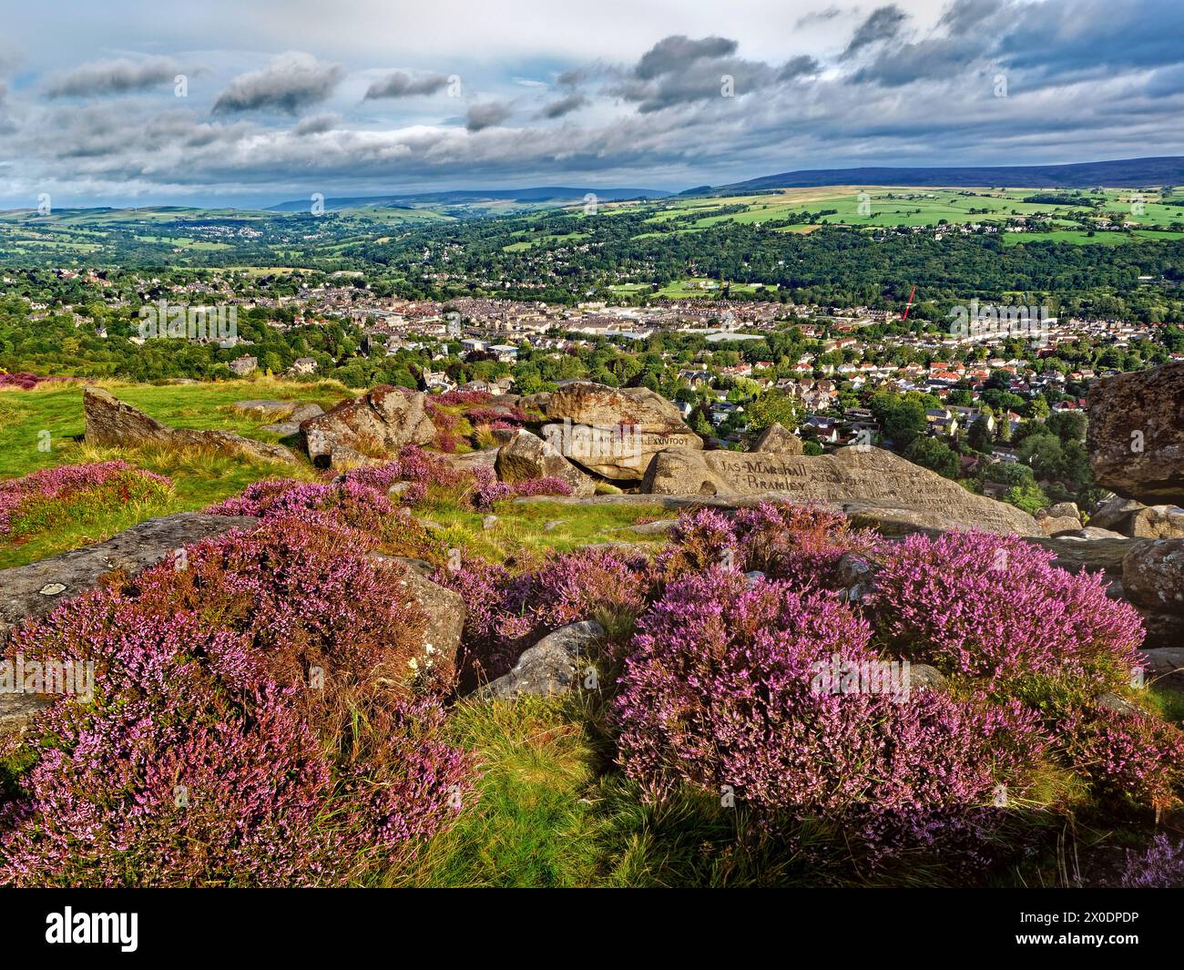 View from the cow and calf ilkley hi-res stock photography and images ...