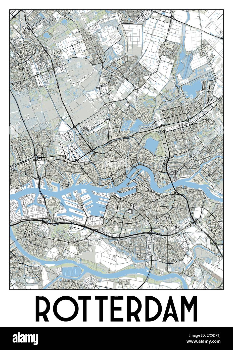 Rotterdam district Stock Vector Images - Alamy