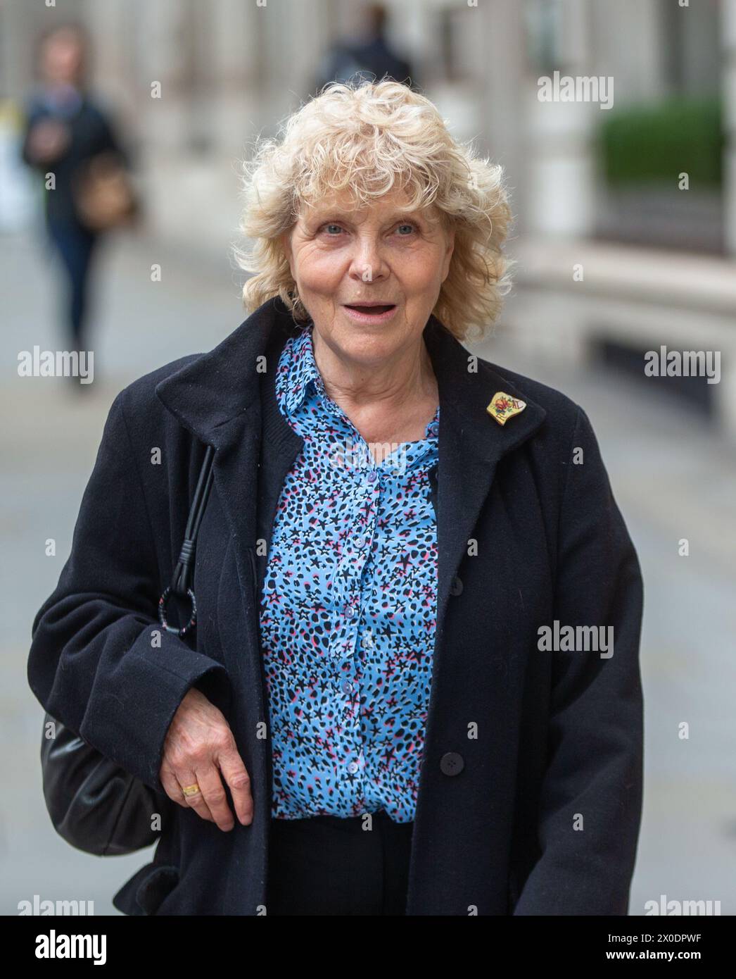 London, England, UK. 11th Apr, 2024. Former subpostmistress JO HAMILTON ...