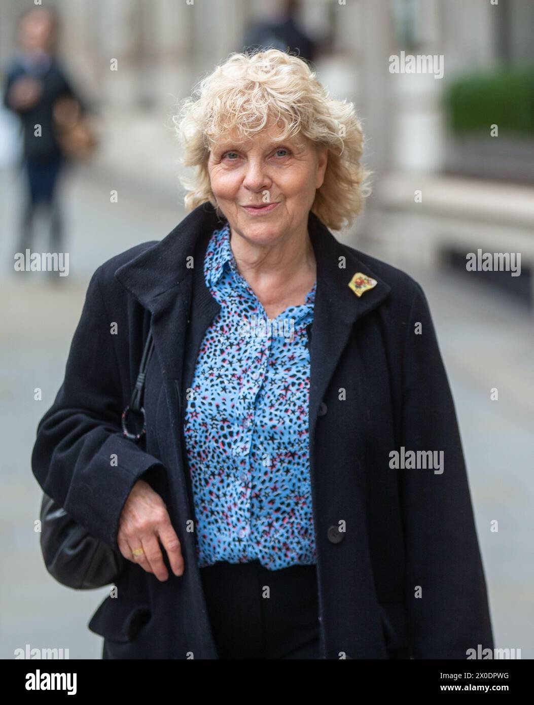 London, England, UK. 11th Apr, 2024. Former subpostmistress JO HAMILTON ...
