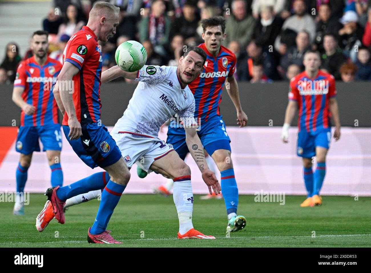Pilsen, Czech Republic. 11th Apr, 2024. From left Vaclav Jemelka of ...
