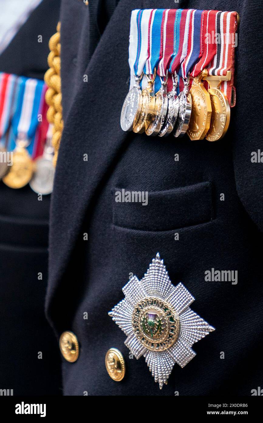 Prince Edward, the Duke of Edinburgh, wears the Order of the Thistle ...